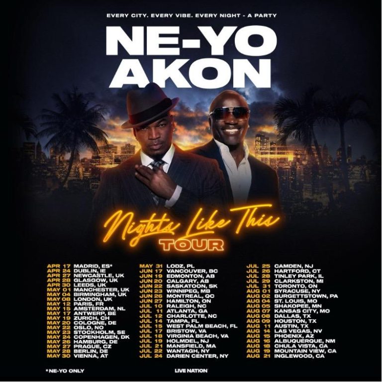 GRAMMY Award-Winners NE-YO and AKON Announce Co-Headlining “NIGHTS LIKE ...